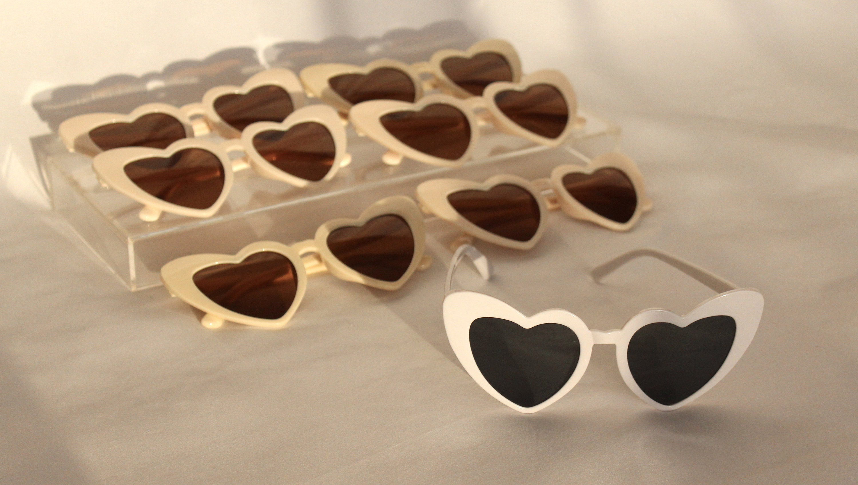 Heart Frame Sunnies | Heart Sunglasses Set- 7 Pack | Bachelorette ...