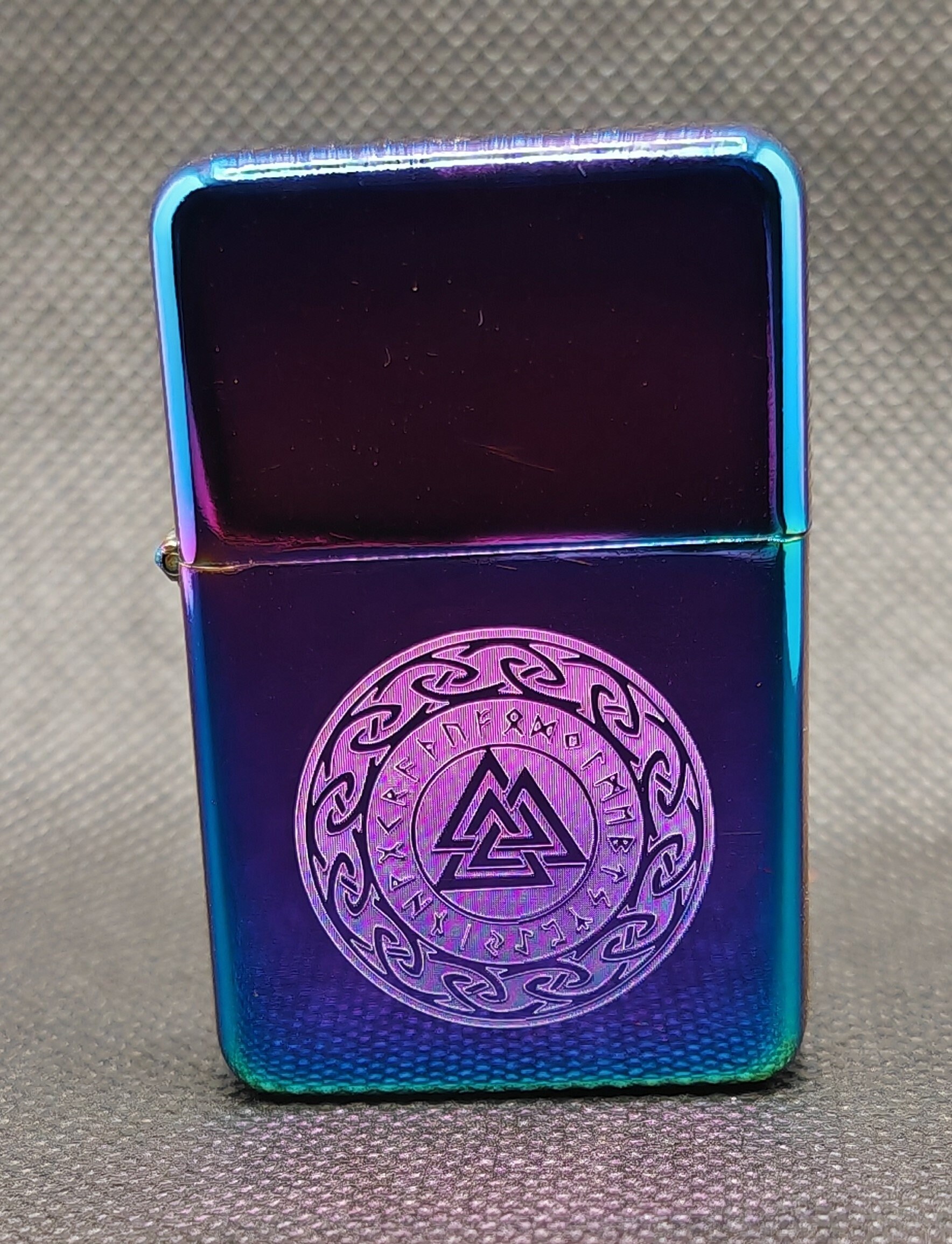 Viking Valknut Symbol of Odin Custom Engraved Fuel Lighter in - Etsy