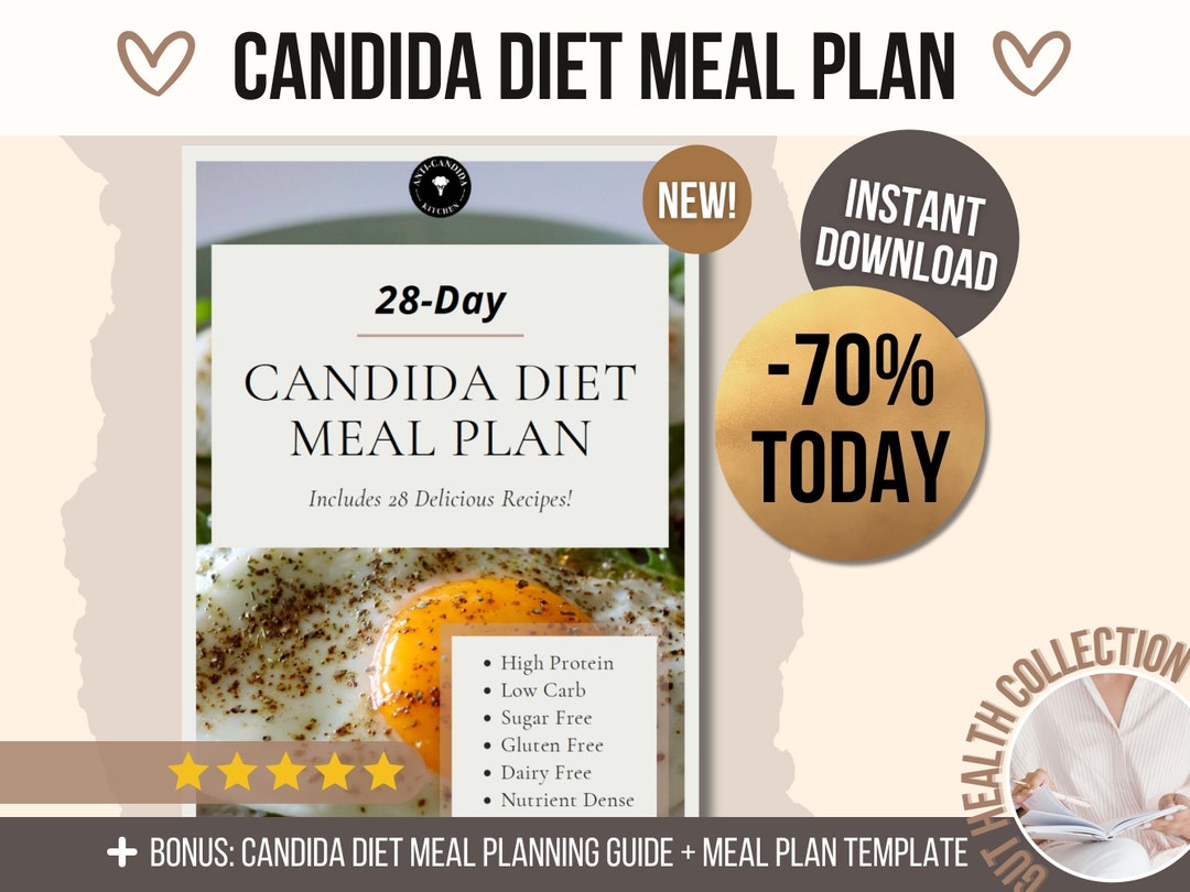 28-day Candida Diet Meal Plan, Candida Diet Recipes, Meal Planning ...