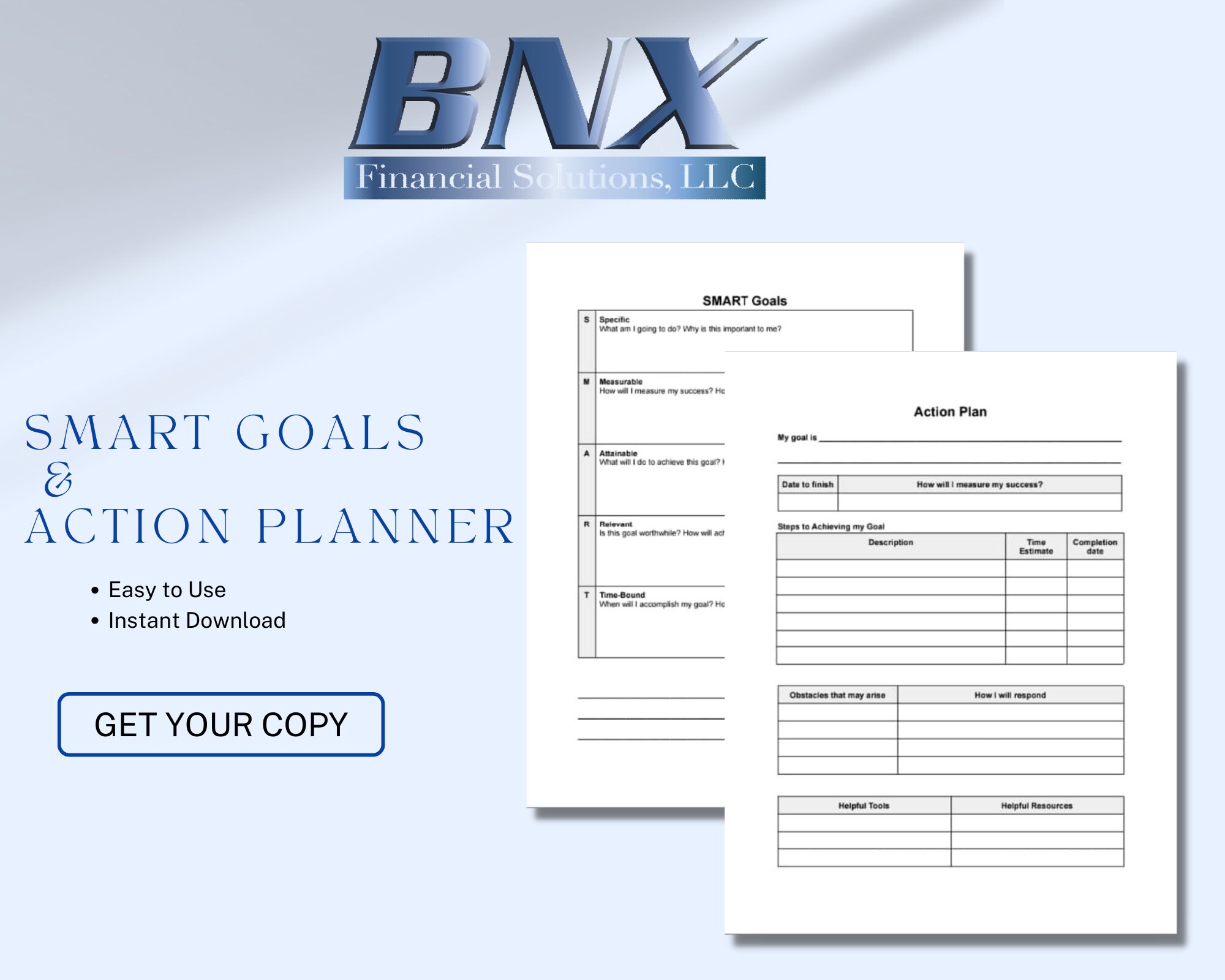 Comprehensive SMART Goals Worksheet - Streamline Goal Planning and ...