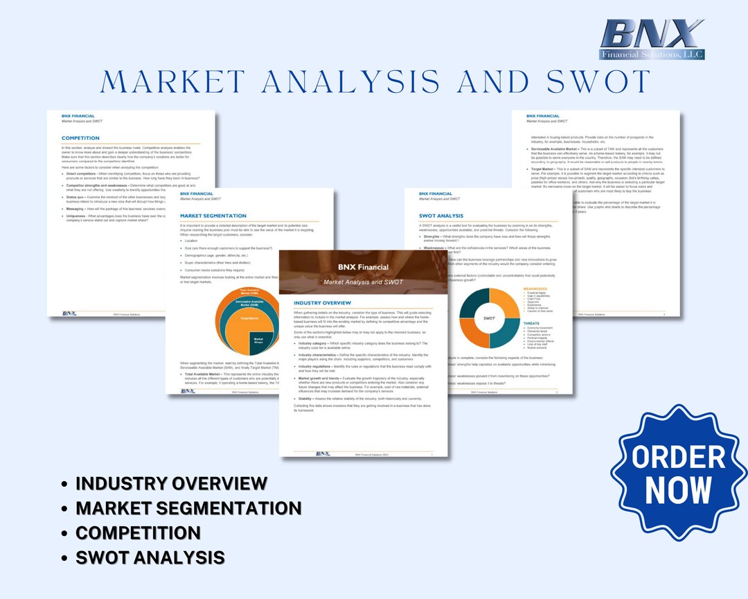 Printable Comprehensive SWOT Analysis and Competitor Evaluation ...