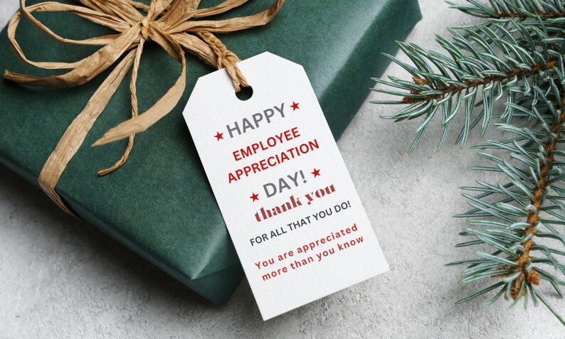 Happy Employee Appreciation Day Gift Tag,employee Appreciation Gift Tag ...