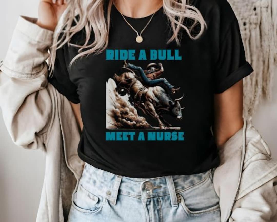 Rodeo Bull Rider T-shirt: Funny Cowboy Gift - Etsy
