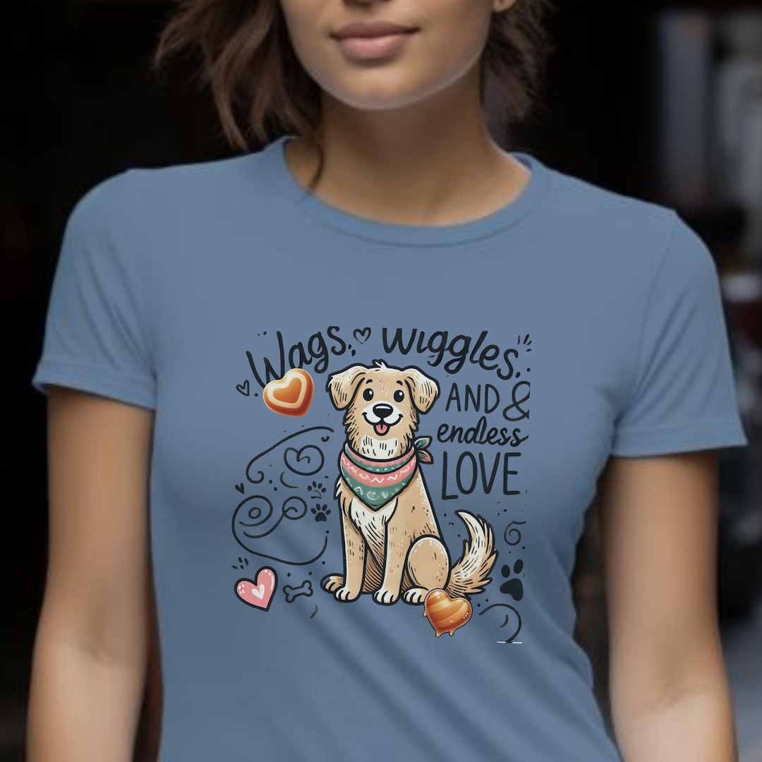 Dog Lover Tee: 'wags, Wiggles, and Endless Love' Design - Etsy