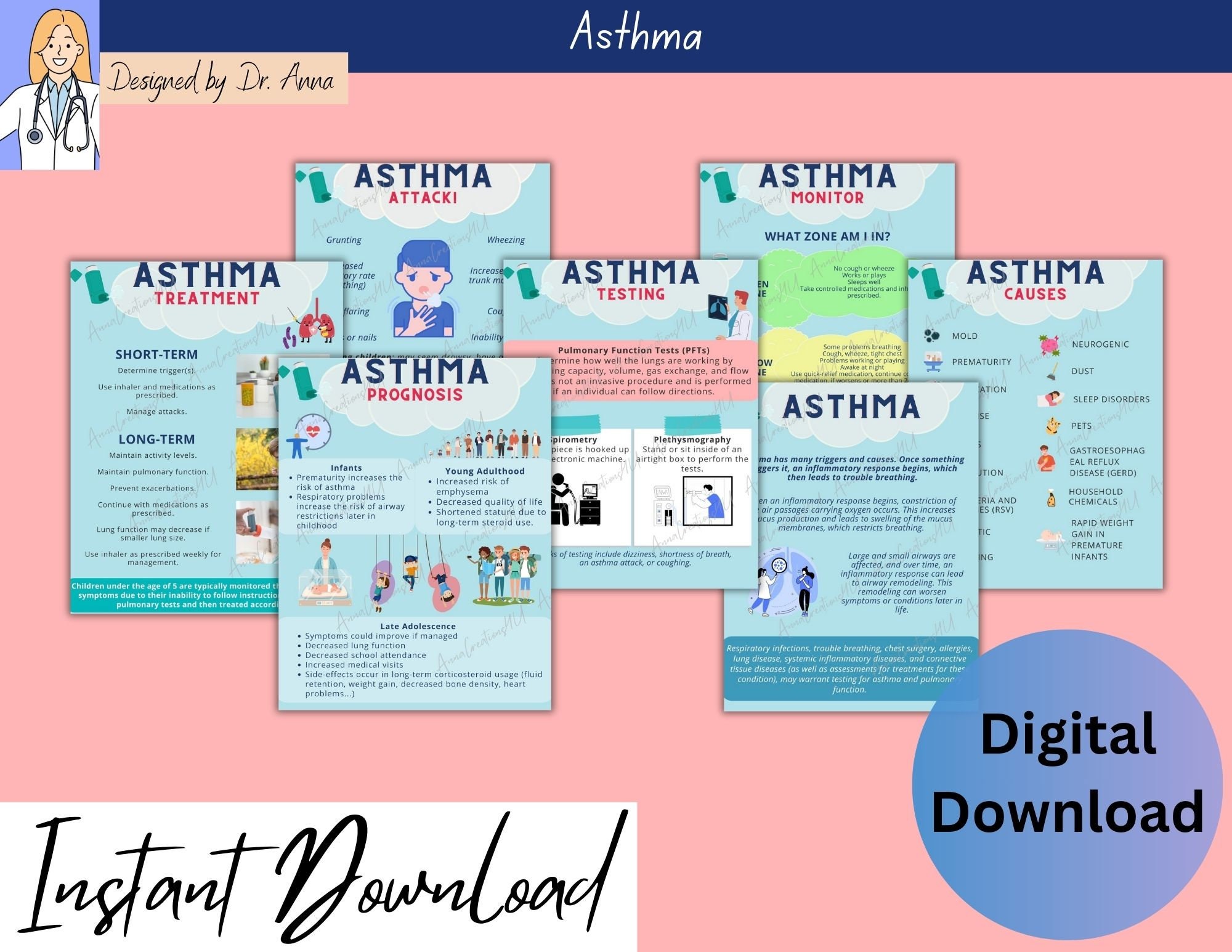 Asthma Attack, Symptoms, Signs, Breathing, Respiratory, Pulmonary ...