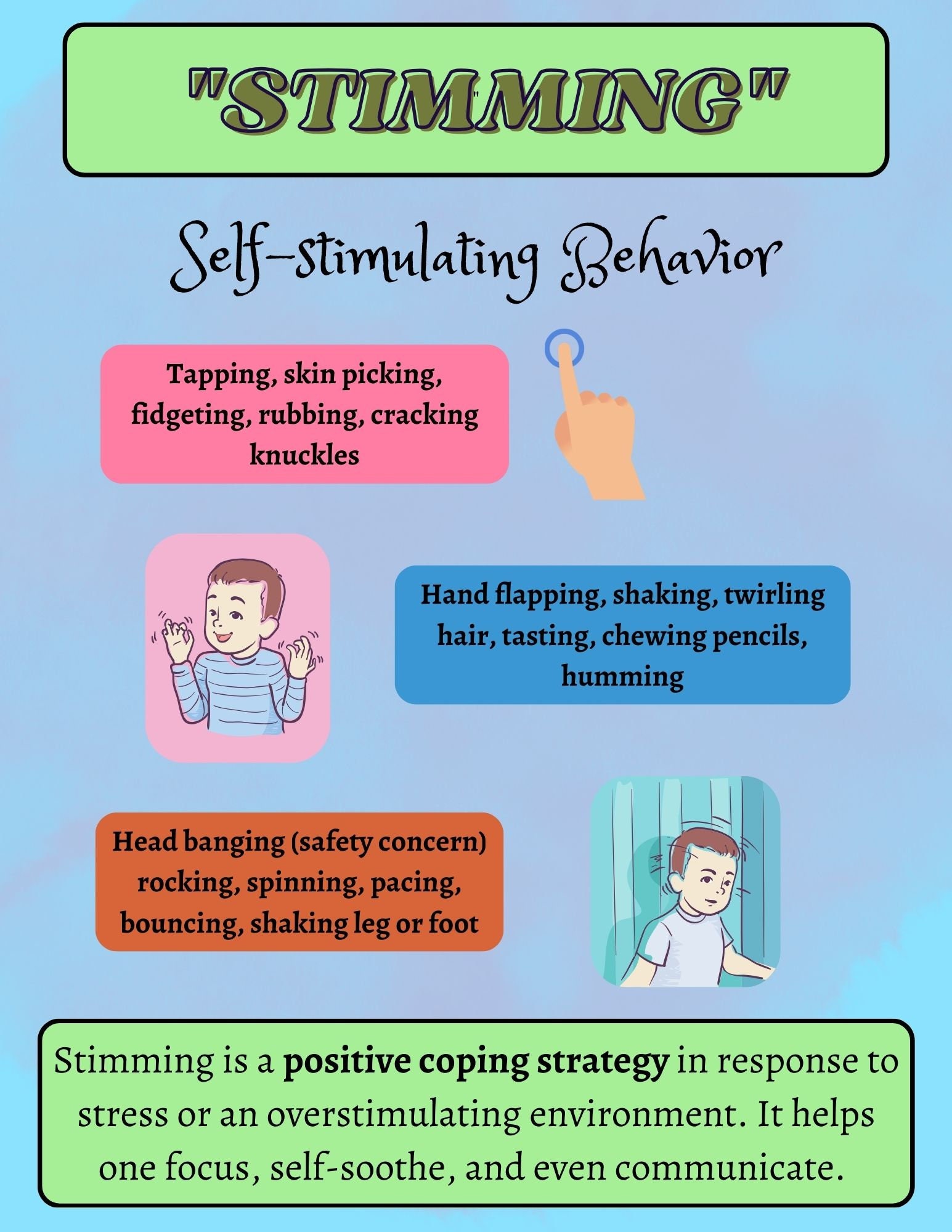 Autism Awareness Packet Handout, Boys Girls With ASD for Parents ...