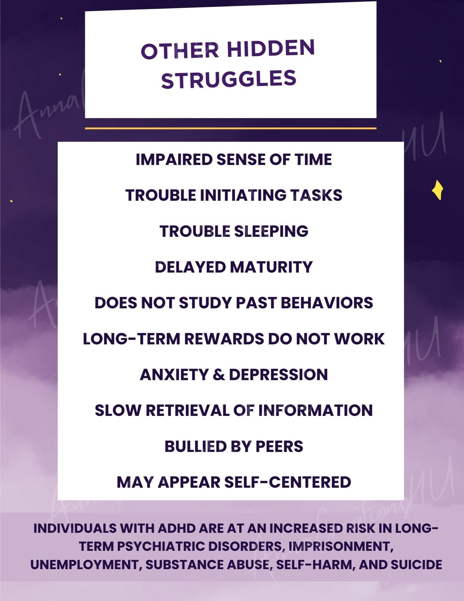 ADHD Educational Handout for Patients, Parents, Teachers, IEP, Medical ...