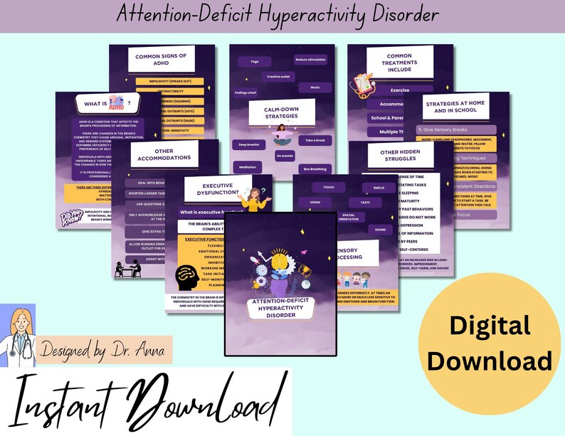Attention-deficit Hyperactivity Disorder Sensory Processing Bundle ...