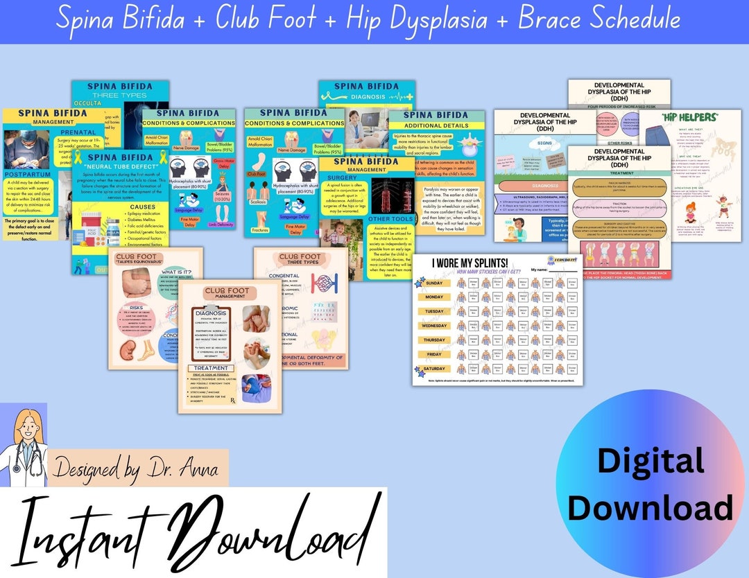 Spina Bifida Scoliosis Splint Orthotic Club Foot Deformity Birth
