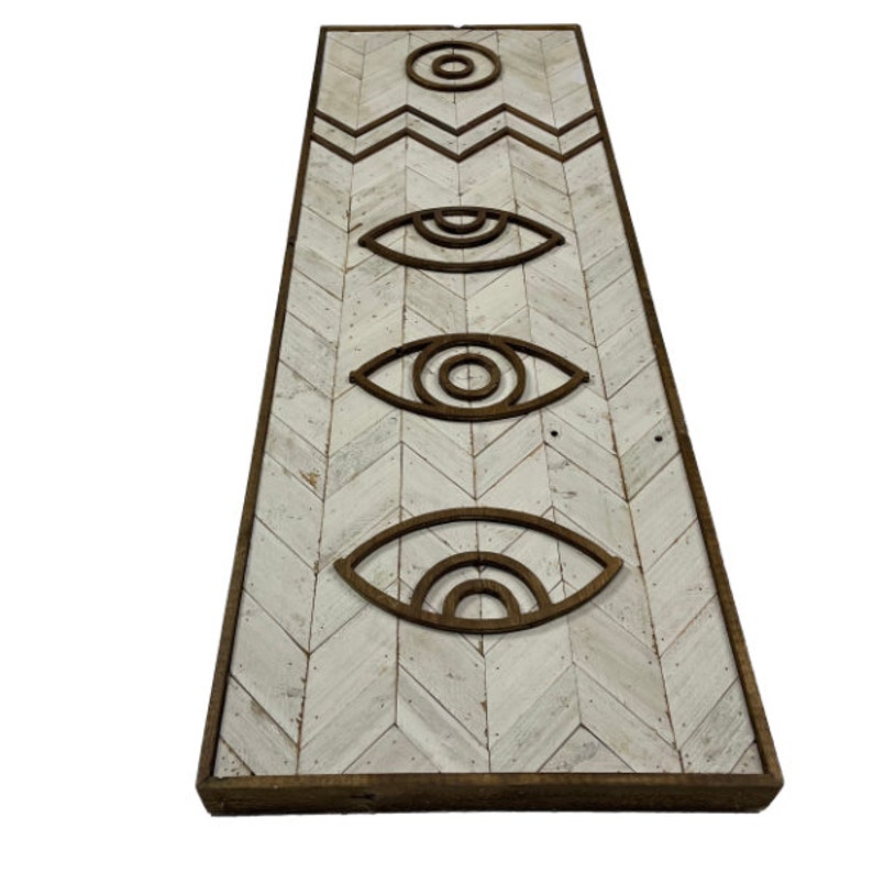 Wood Eye Wall Art | Wood Wall Eye Sculpture | Geometric Wall Art | 3D ...