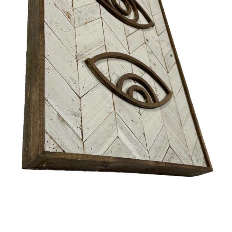 Wood Eye Wall Art | Wood Wall Eye Sculpture | Geometric Wall Art | 3D ...