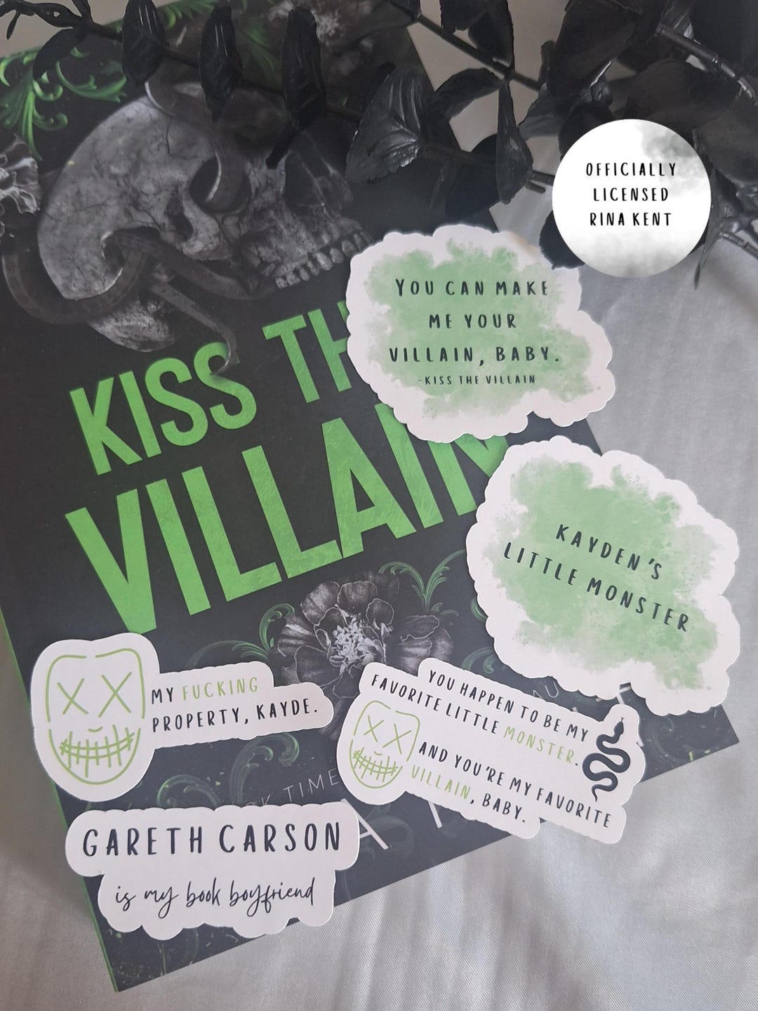 Rina Kent Merch/ Kiss the Villain Stickers/ Officially Licensed ...