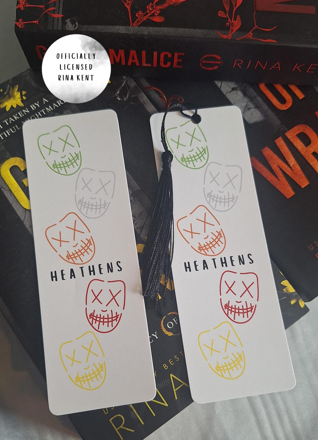 Heathens Bookmark/ Officially Licensed/ RINA KENT Merch/ Legacy of Gods ...