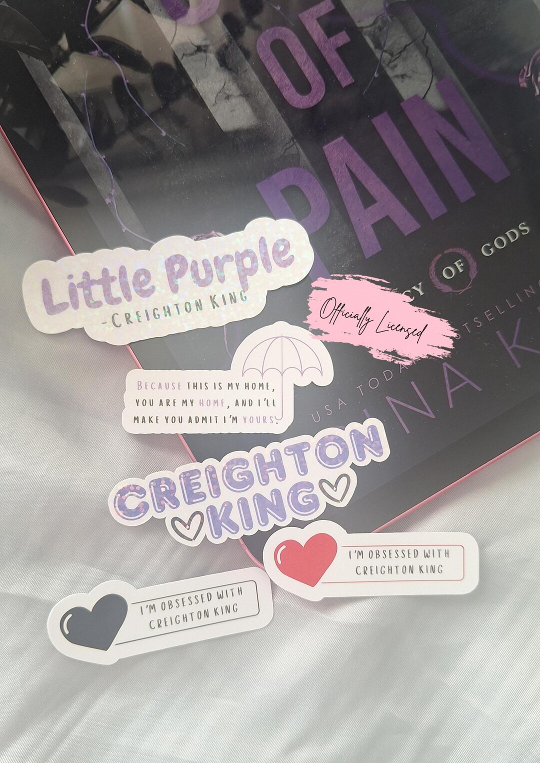 Rina Kent Merch/ God of Pain Stickers/ Officially Licensed/ Creighton ...