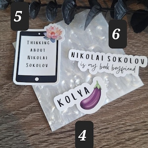 Rina Kent Merch/ God of Fury Stickers/ Officially Licensed/ Nikolai ...