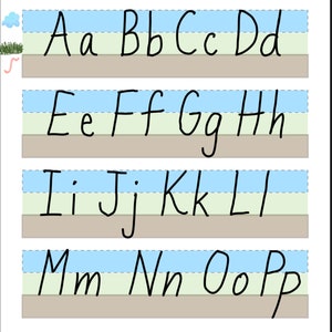Dirt Grass Sky Lined Writing Practice Paper - Etsy