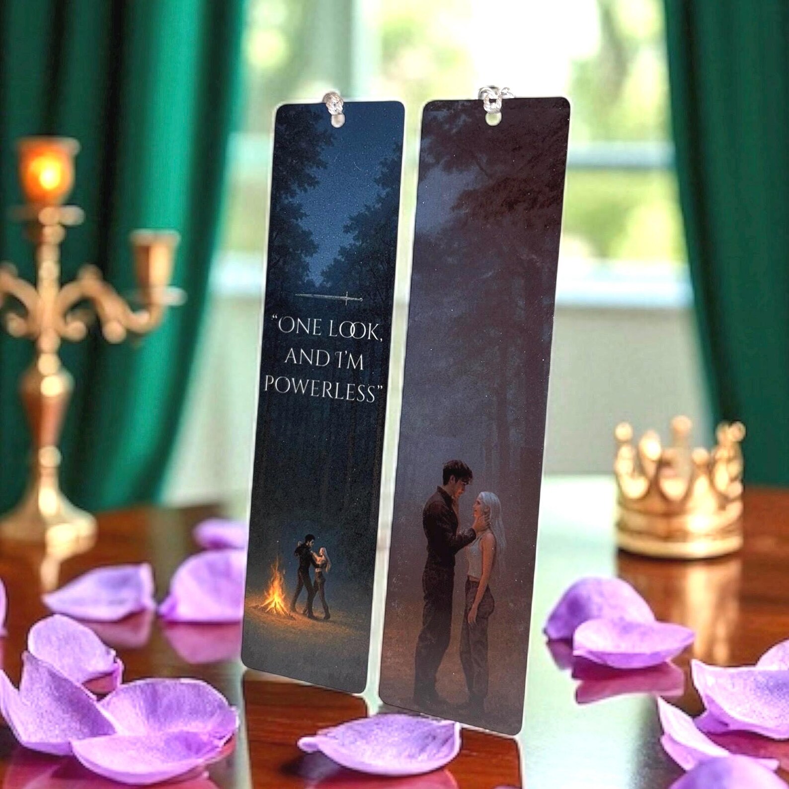 Powerless Metal Bookmark Set: Kai & Paedyn - Fantasy Romance - Etsy