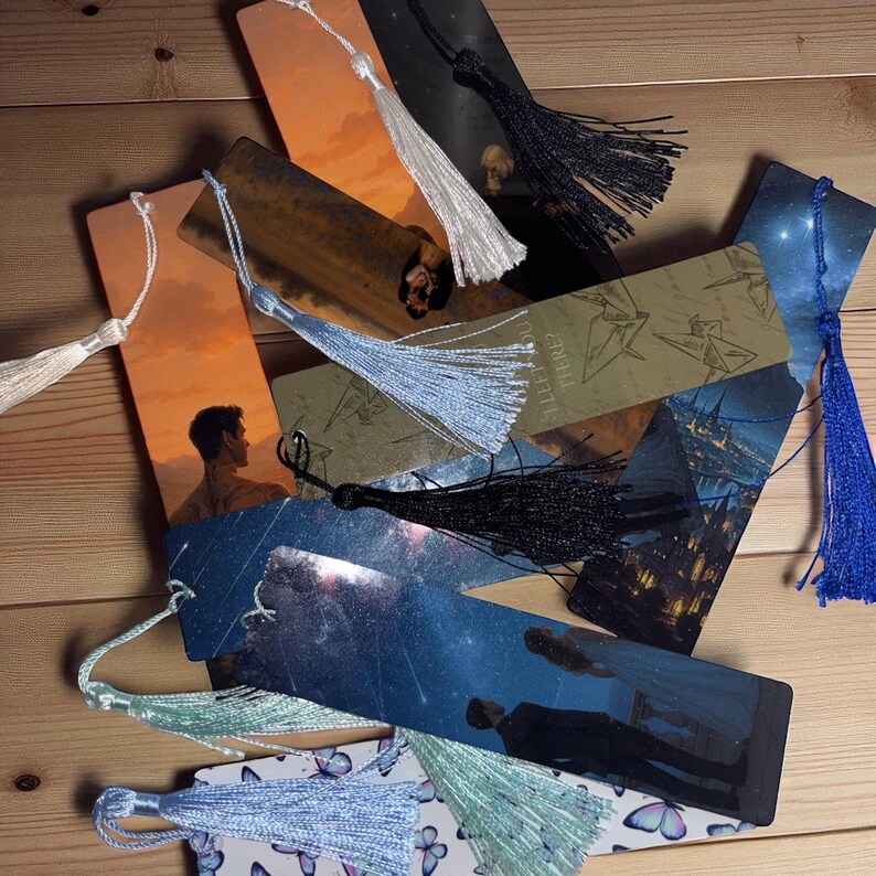 Quicksilver Bookmark Set: Saeris Fane & Kingfisher - Dark Romantasy - Etsy