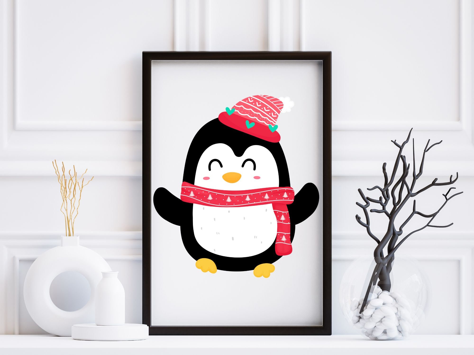 Christmas Penguin Clipart Bundle | Cute Penguin | Winter Clipart | Baby ...