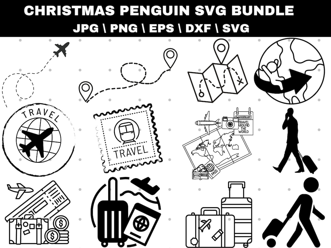 Travel Svg Bundle, Funny Travel Svg, Traveling Svg, Travel Clipart, Svg ...