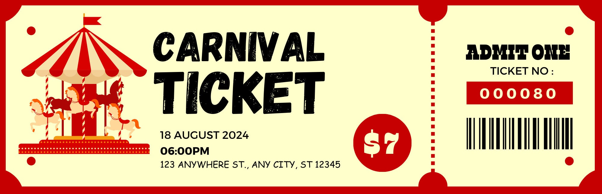 Carnival Ticket Template Mt Home Arts