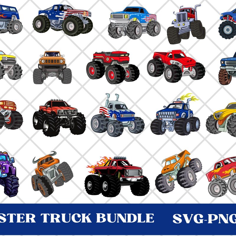 Monster Truck Svg - Etsy