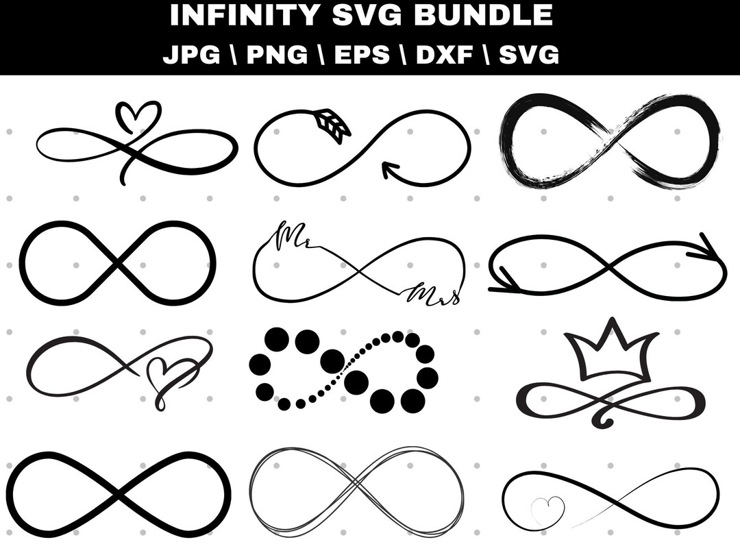 Infinity Svg, Infinity Love Svg Bundle, Forever Infinity Svg, Infinity ...