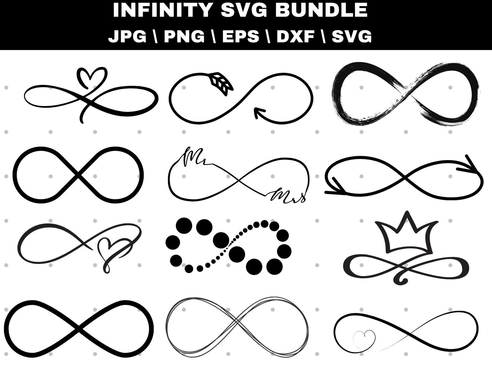 Infinity Svg, Infinity Love Svg Bundle, Forever Infinity Svg, Infinity ...