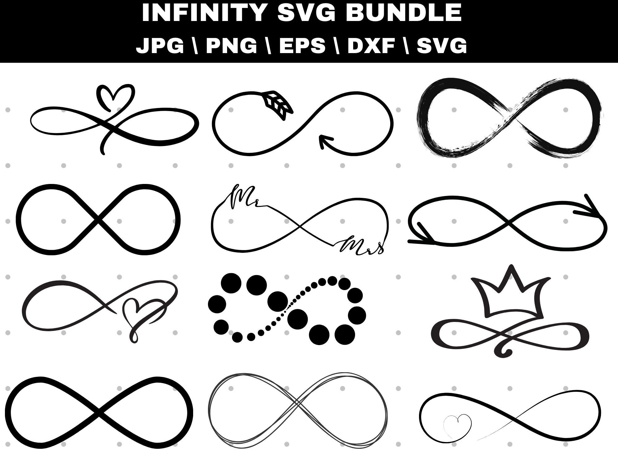 Infinity Svg, Infinity Love Svg Bundle, Forever Infinity Svg, Infinity ...