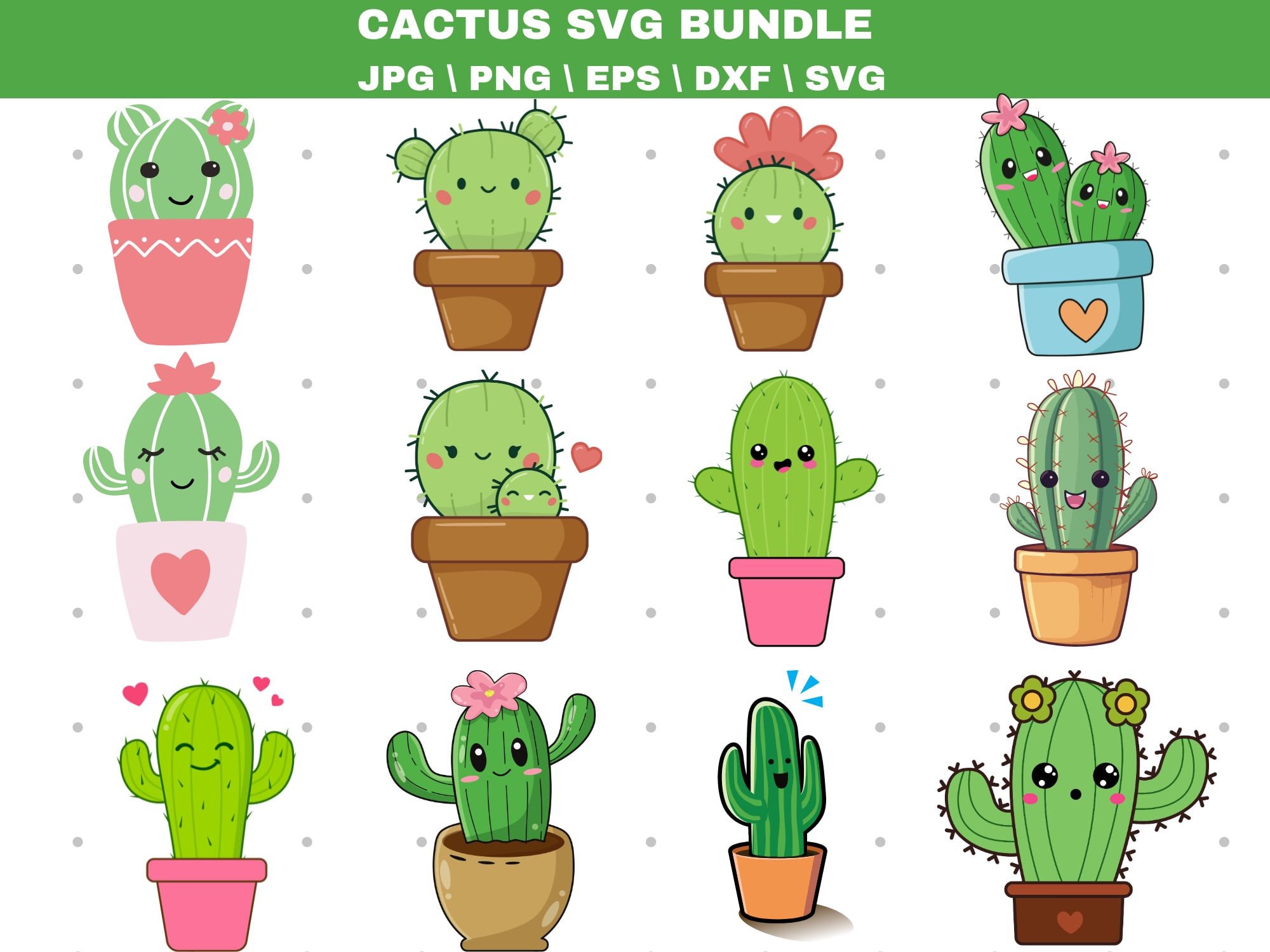 Cactus Svg,cactus Svg Files for Cricut,cactus Svg Bundle,png,dxf,cactus ...