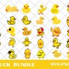 Call Duck SVG Bundle, Duck PNG, Cute Duck Clipart, Hand Drawn Call Duck ...