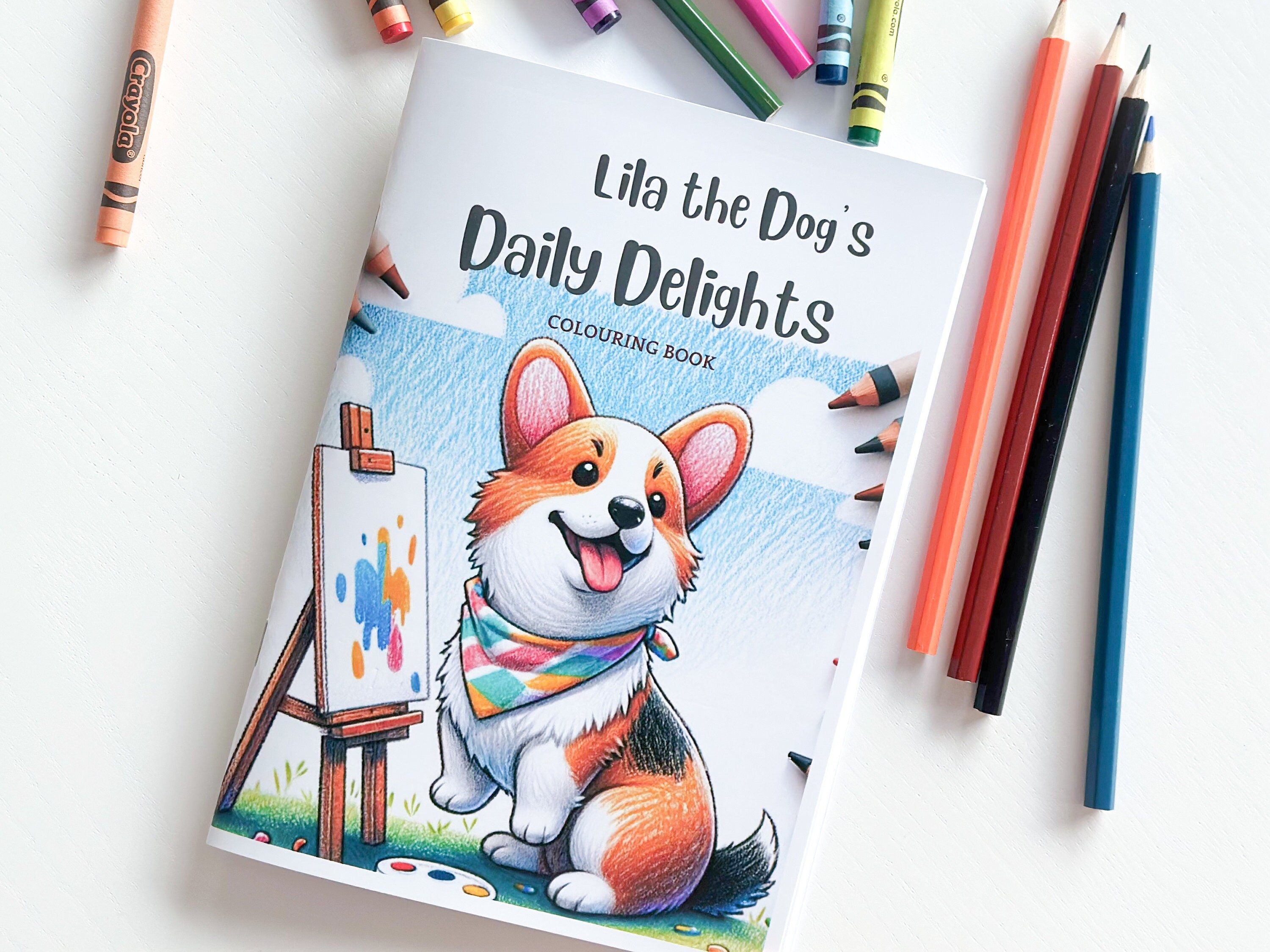 Kid Colouring Book, Cute Dog Coloring Book Child Activity Book Fun ...