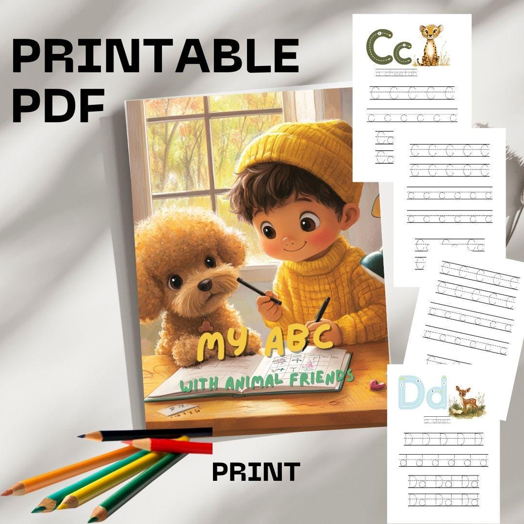 My ABC – Animal Alphabet Learning Book for Kids | Letters & Vocabulary ...