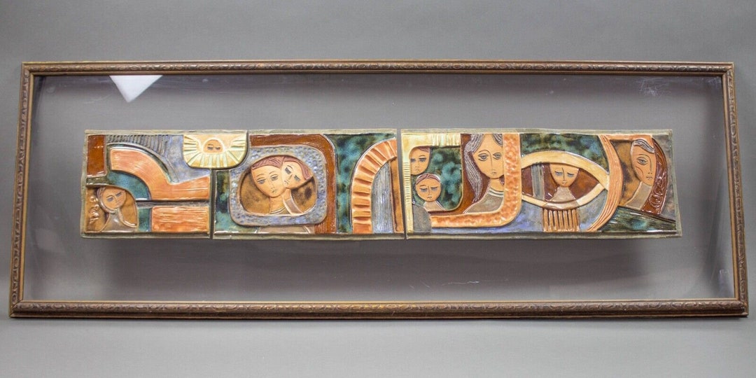 J Ruth Faktor Faktorwitsh (B.1937) Listed "family" Tile Art Pottery ...