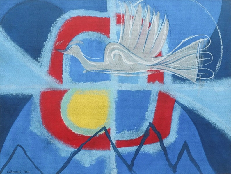 Kim Whanki 1913-1974 Korean American Artist Mixed Media Painting Signed 1964 - Etsy