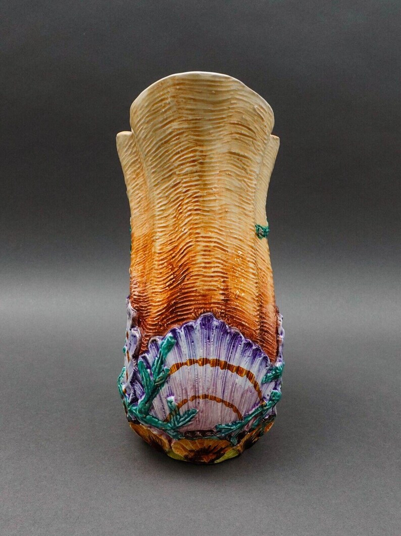 Vietri Italy Acquarello Majolica Sea Shells Seaweed Beverage Jug ...