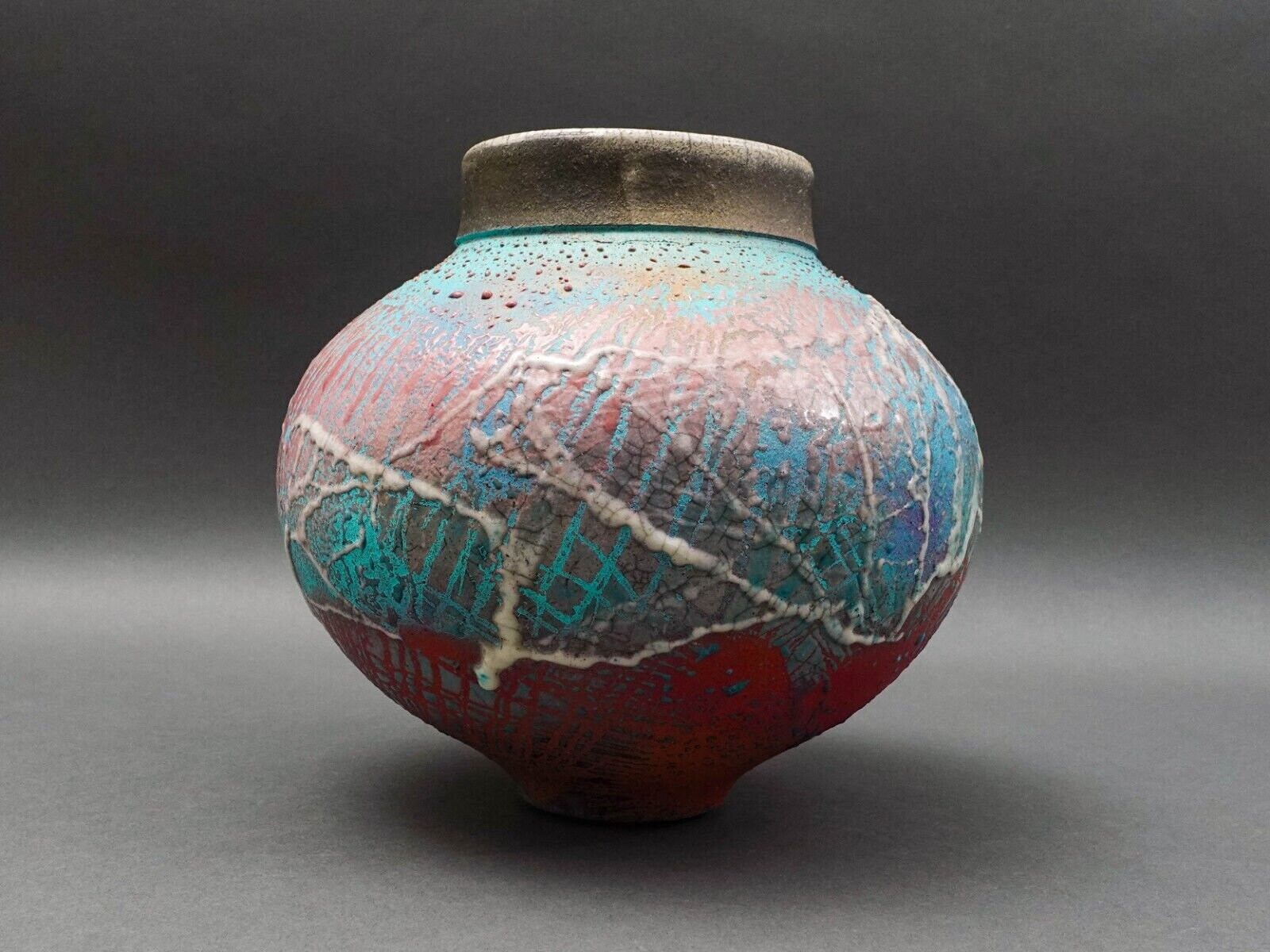 Steven Forbes Desoule 1987 Signed Raku Studio Pottery Urn Vase Sculpture 8.5" - Etsy
