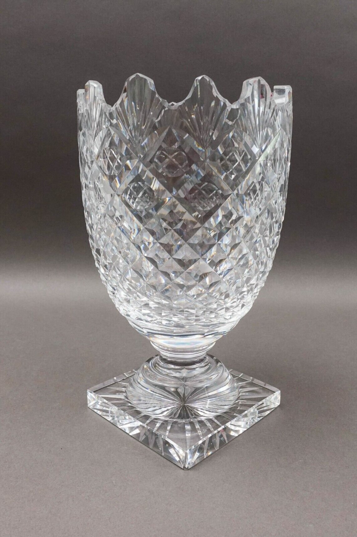 Waterford Ireland Vintage Master Cutter Collection Footed Crystal Vase ...