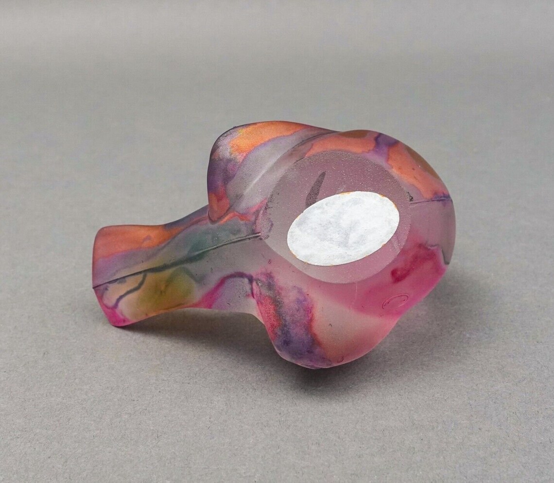 Fenton Vintage Hand Painted Satin Reuven Art Glass Bird Figurine - Etsy