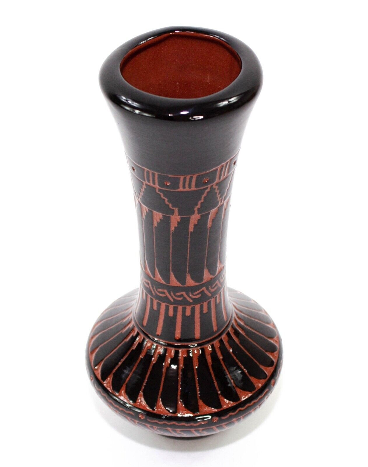 Billy Dennison Navajo Native American Southwest Indian Etched Pottery ...