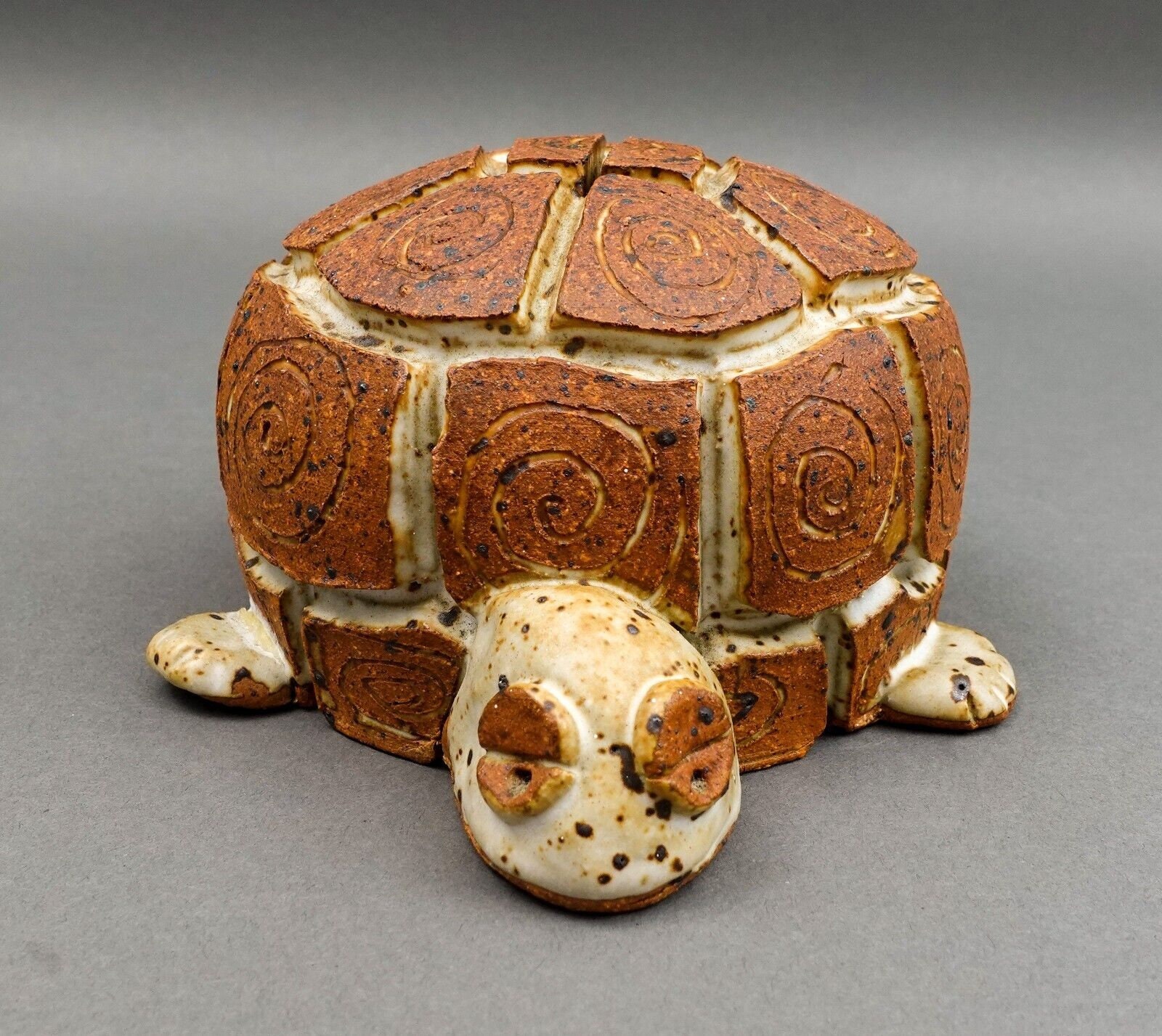 Vintage Signed Studio Art Pottery Turtle Coin Bank Figurine - Etsy