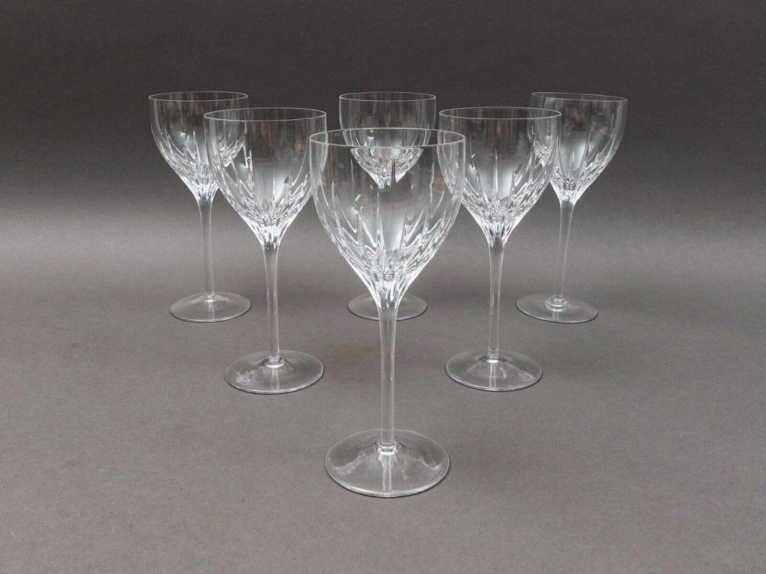 Miller Rogaska Crystal Stemware Soho 8 1/8" Wine Water Goblet Glasses ...