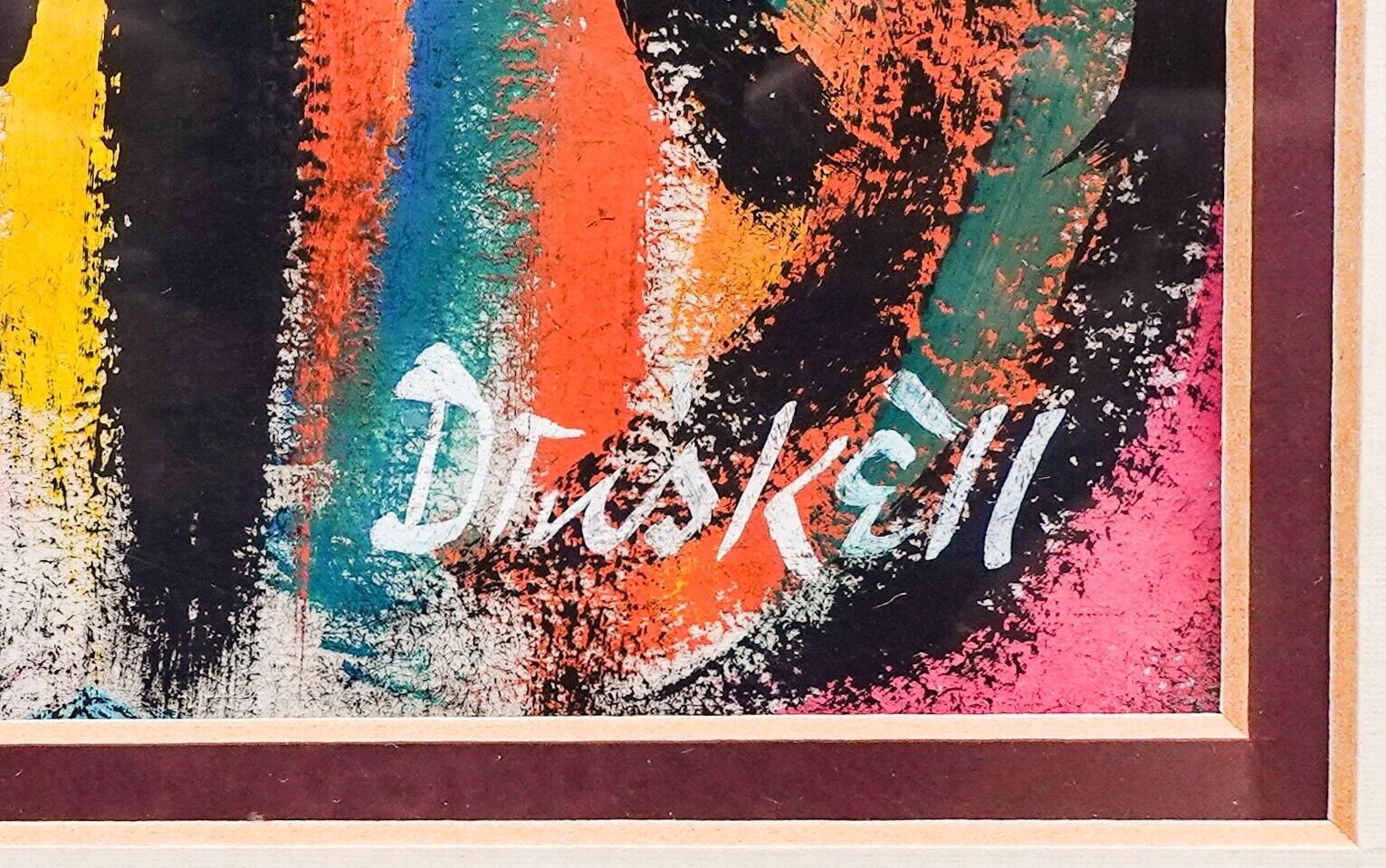 David Clyde Driskell (american, 1931-2020) Signed Oil on Paper Painting ...