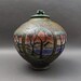 Ken Jensen 1998 Signed Large Landscape Scene Raku Pottery Covered ...