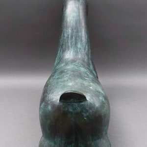 Maitland Smith Vintage Verdigris Bronze Recumbent Foal Statue Sculpture ...