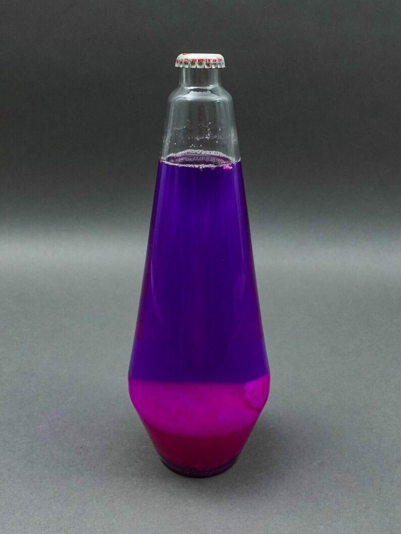 Lava World Lava Lite Vintage Pink Purple Replacement Glass Bottle 11 ...