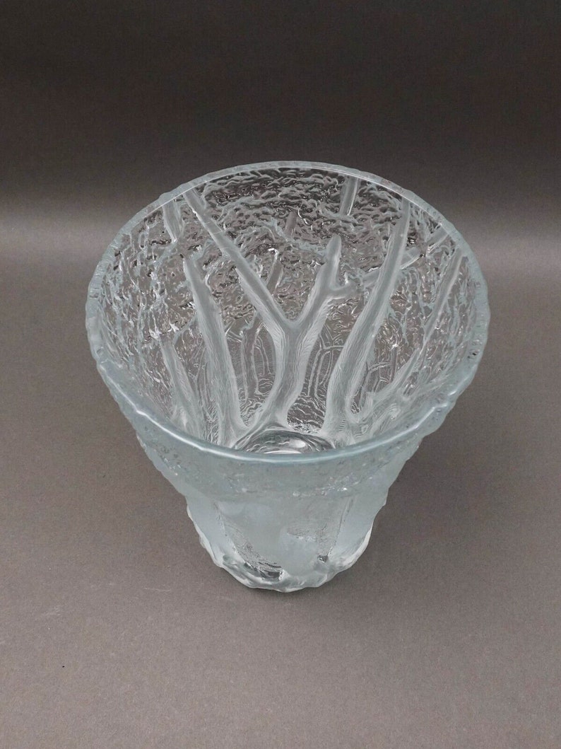 Joseph Inwald Barolac Czech Dans La Foret Forest Art Deco Satin Glass ...