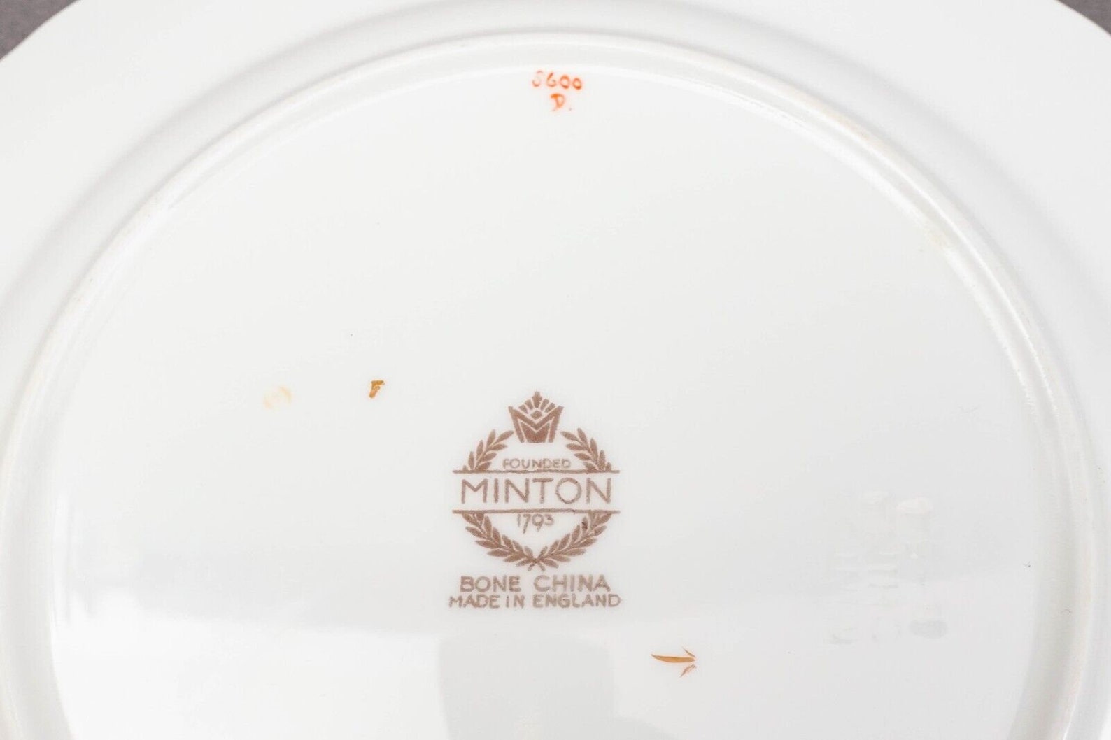 Minton England S600 Gold Laurel Leaves Light Blue Salad Dessert Plate ...