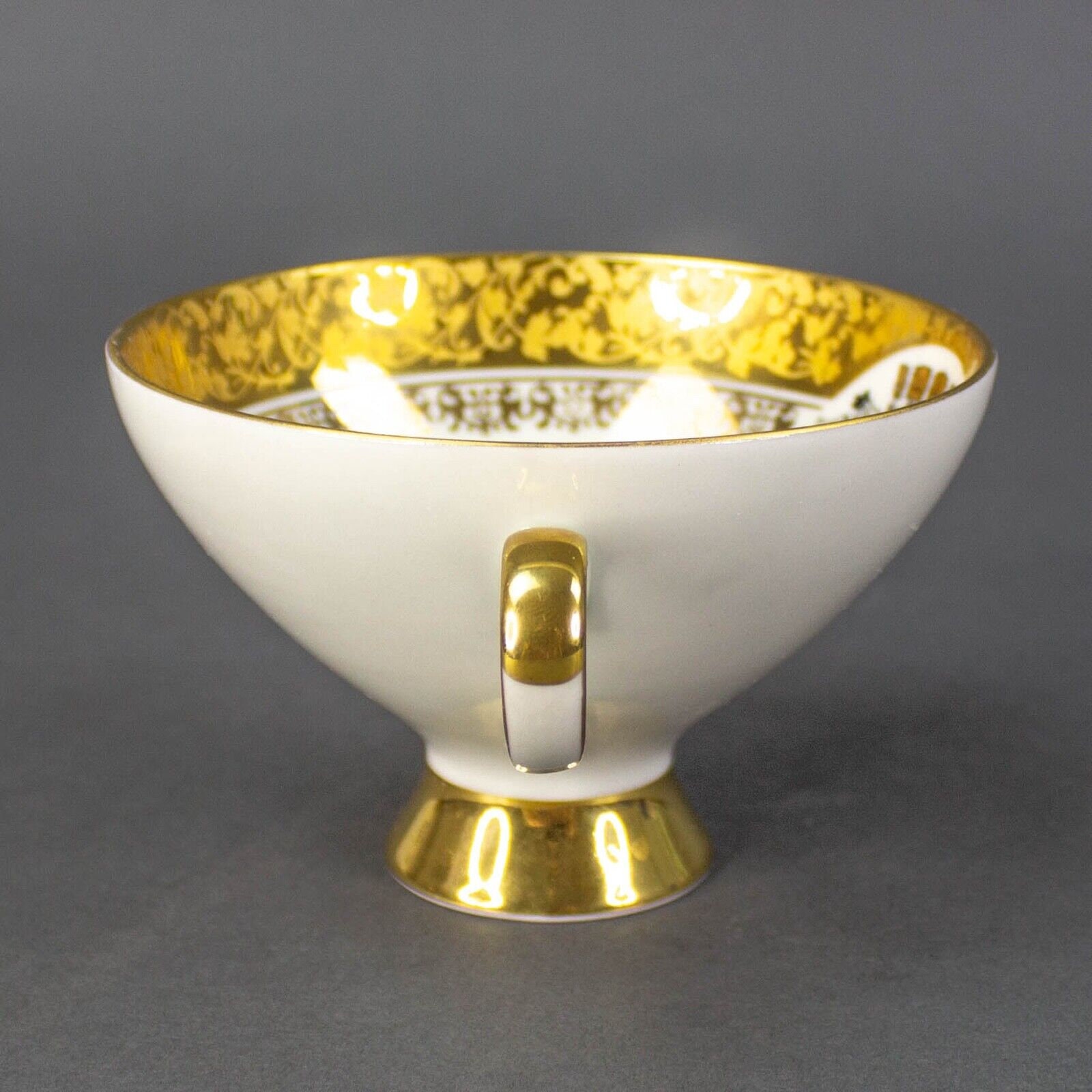 Kunst Kronach Handgemalt Berlin Crest Gold Tea Cup Saucer Luncheon ...