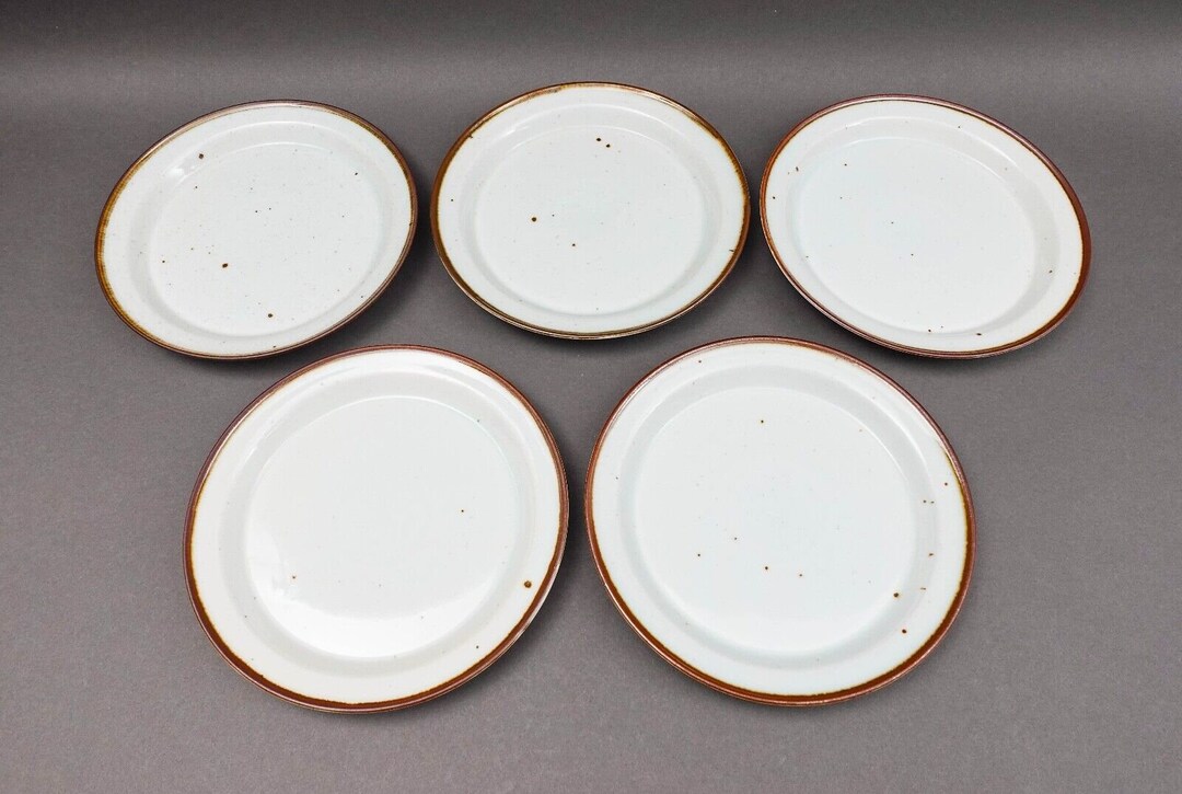 Dansk Niels Refsgaard Denmark Brown Mist Stoneware Salad Plate Set of 5 ...